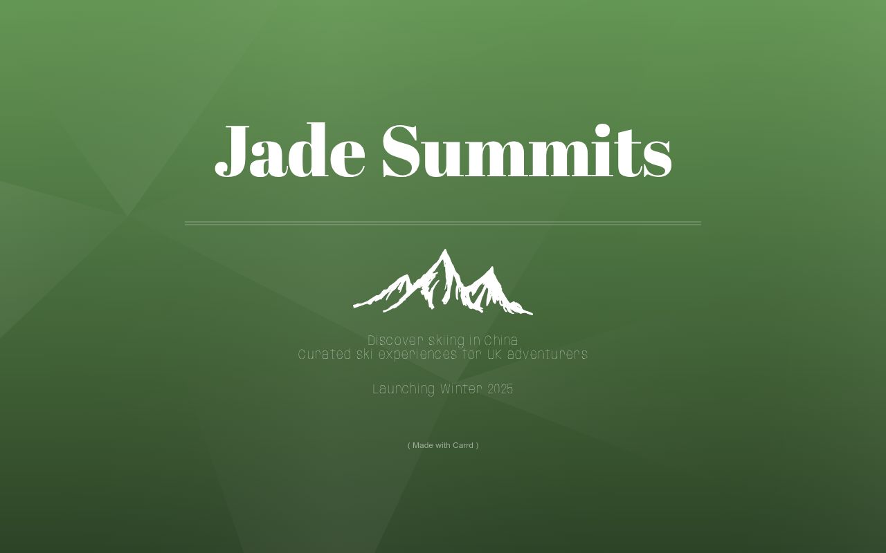 Jade Summit landing page